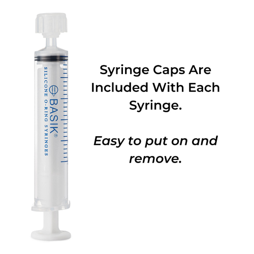 Basik 5cc O-Ring Syringes Non sterile