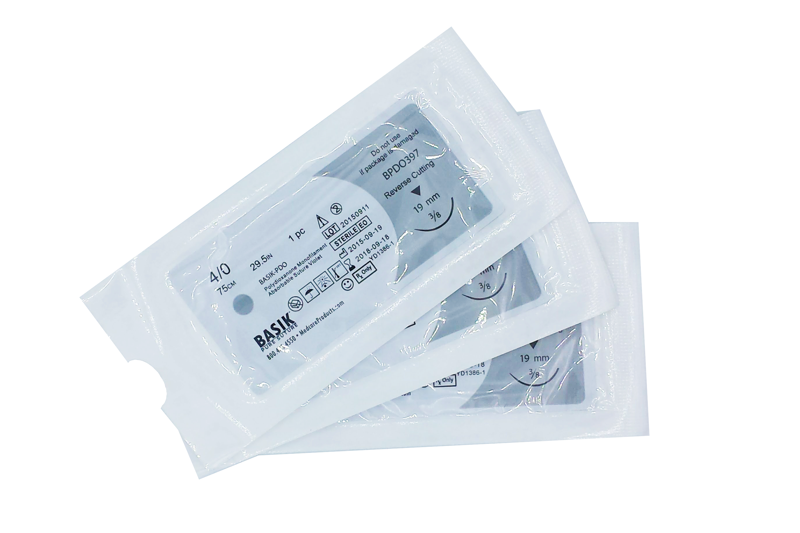 BASIK PDO Suture. Compares to PDS, Maxon Vedco MSA sutures ...